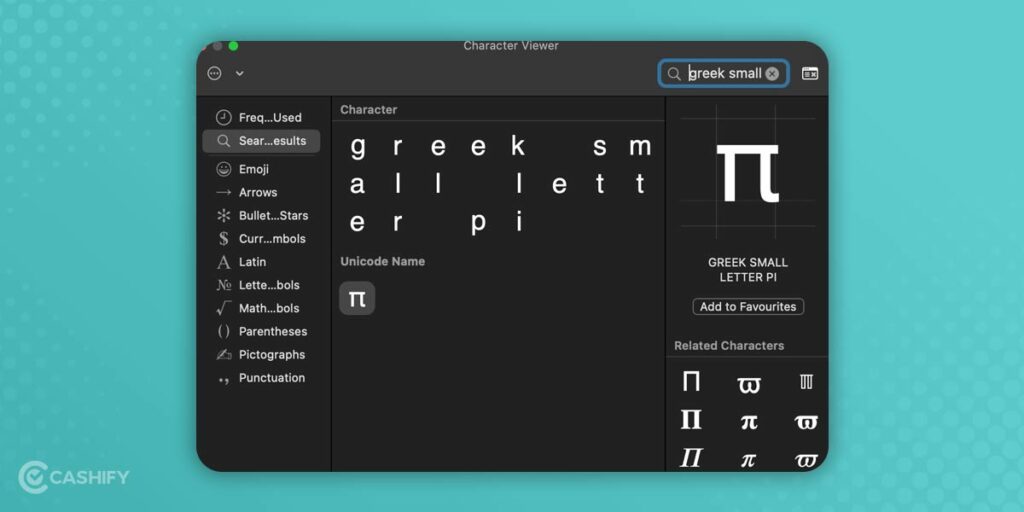 How To Type Pi (π) Symbol On Mac, iPhone, Android & Windows | Cashify ...
