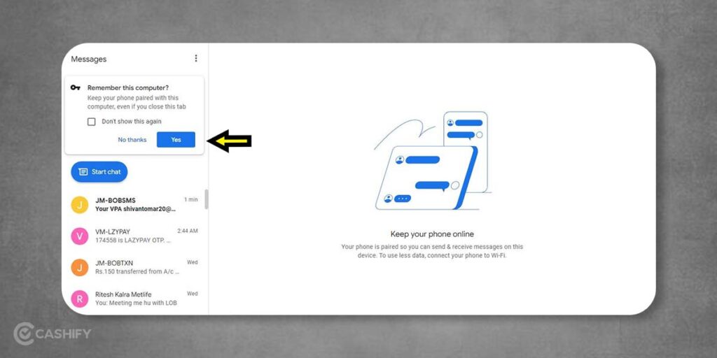 Google Messages Web: How To Sync Your Android Messages With PC ...