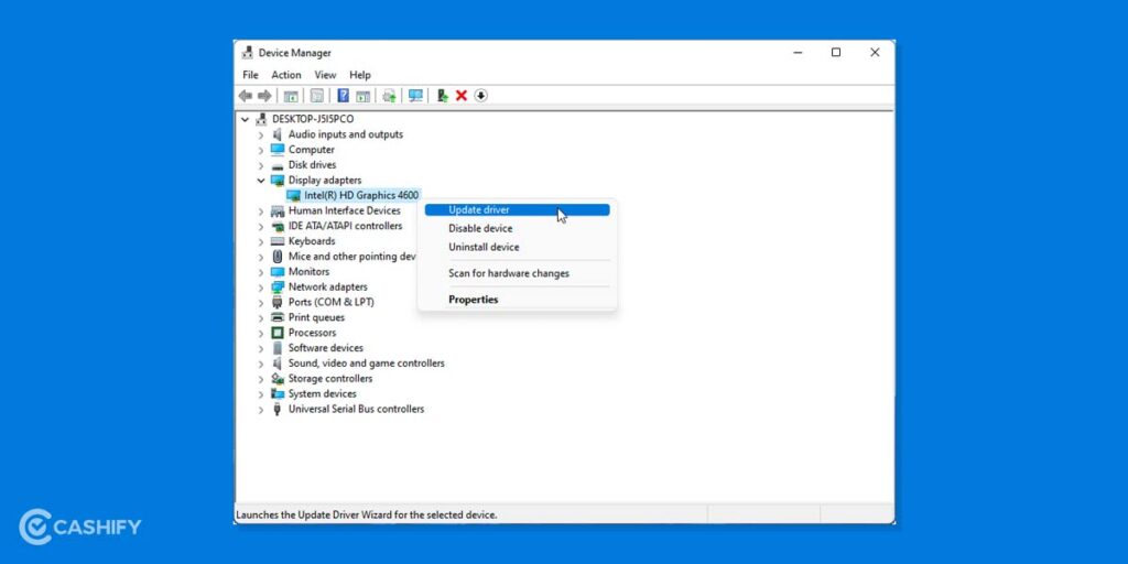How To Update Graphics Driver In Windows 11? | Cashify Laptops Blog