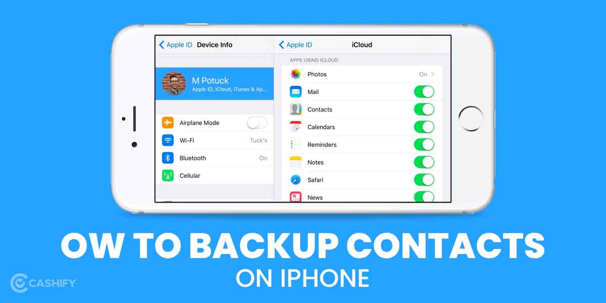 How To Backup Contacts On iPhone? | Cashify Mobile Phones Blog