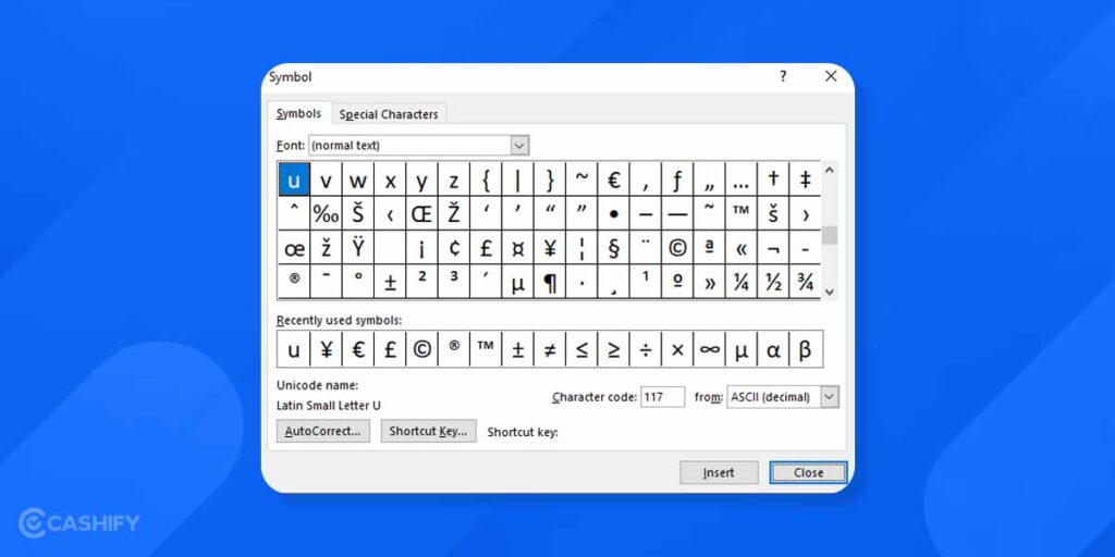 How To Add Symbols In MS Word | Cashify Blog