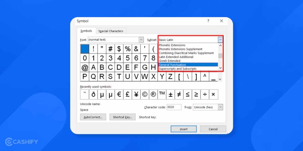 How To Add Symbols In Ms Word | Cashify Blog