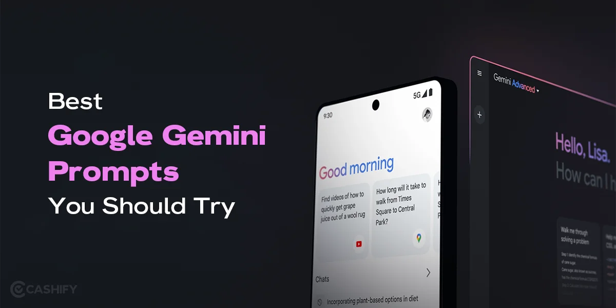 Top 10 Best Google Gemini Prompt You Should Try Right Now! | Cashify Blog