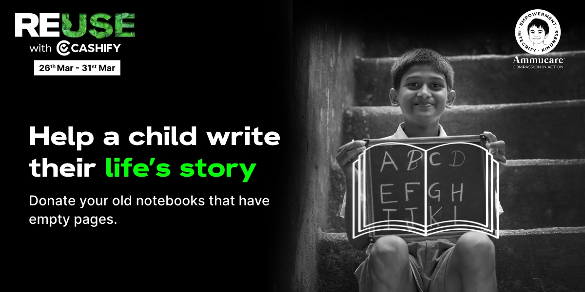 ReUse With Cashify: Donate Your Preloved Notebooks And Empower Others ...